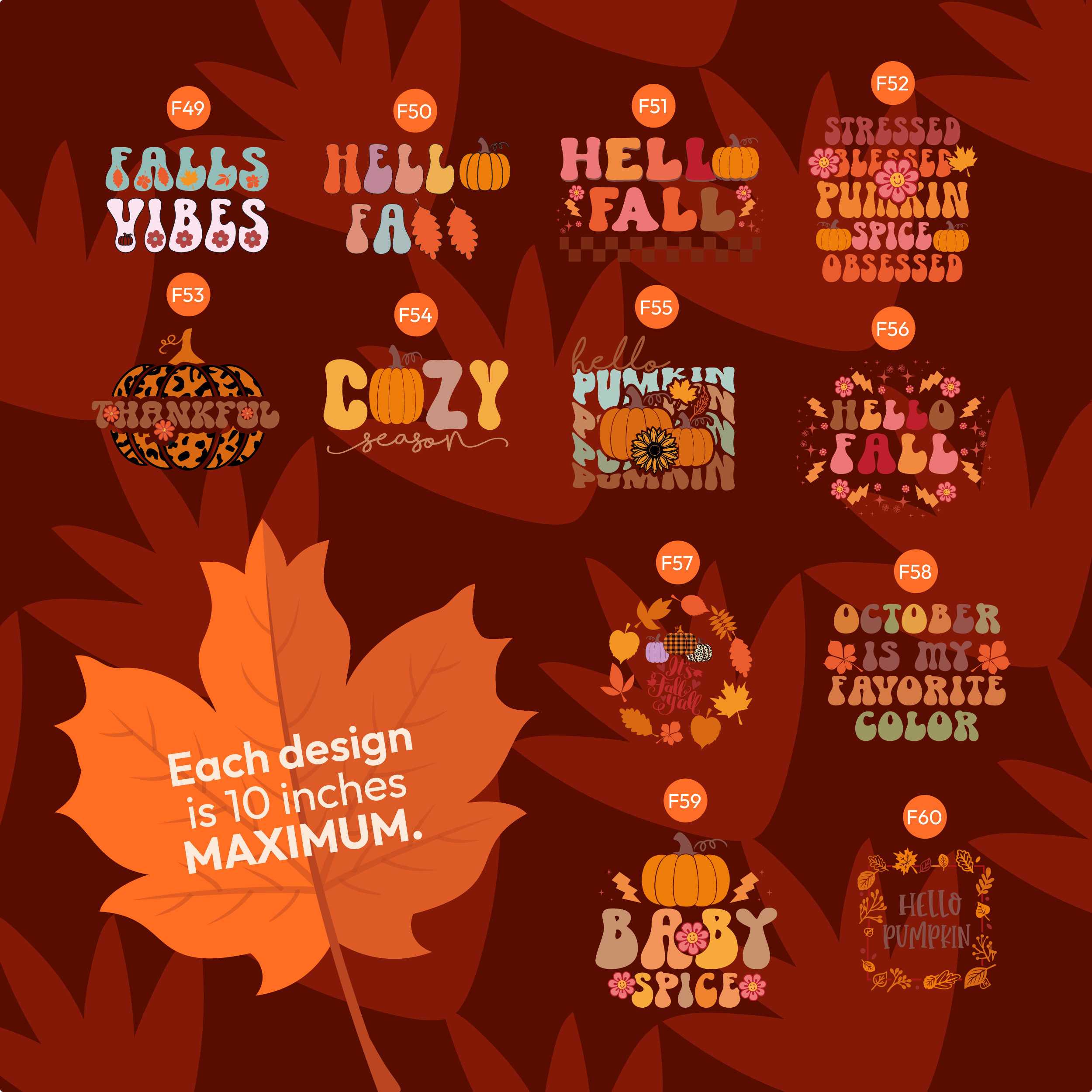 Fall DTF Transfers – PrintProDTF